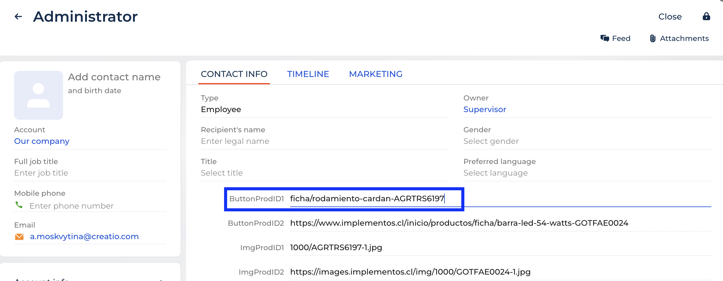 How to add mail tracking tokens in an email template with a button for example with URL from a ...